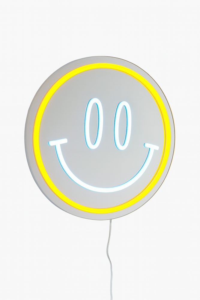 Smiley Emoji LED Neon Speil 32 cm – Rottel & Vas - Rottel & Vas